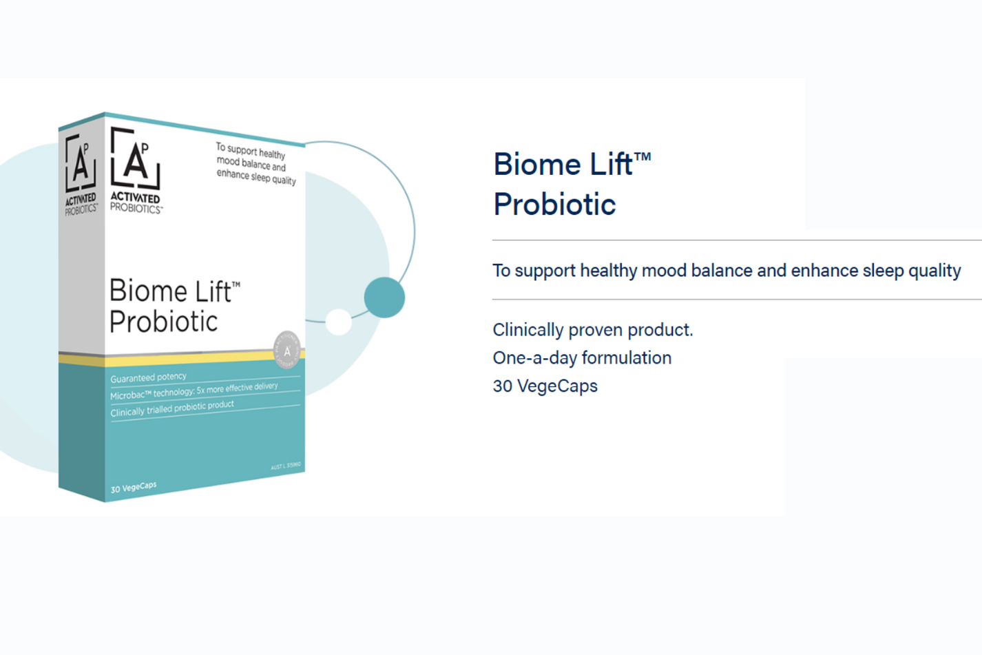 Activated Probiotics Biome Lift – Betahealth