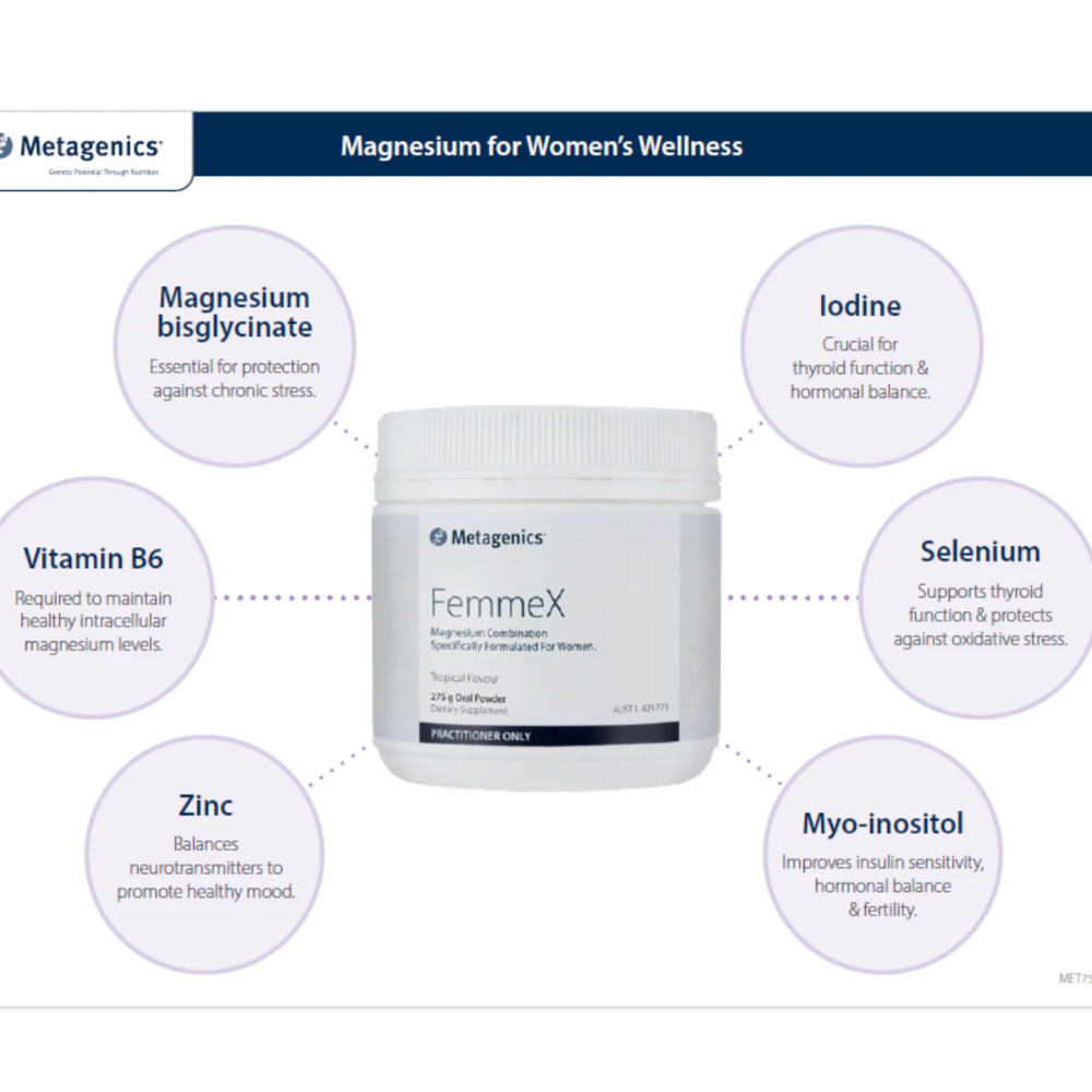 Metagenics FemmeX powder – Betahealth