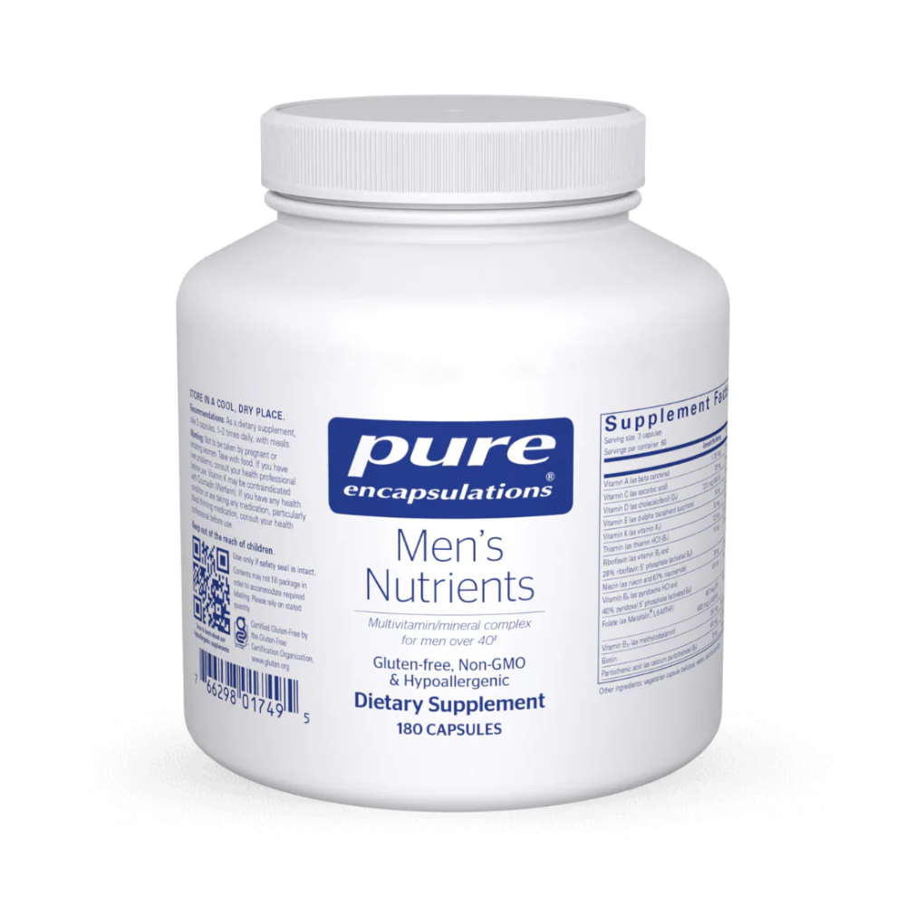 Pure Encapsulations Men's Nutrients 180 Capsules – Betahealth