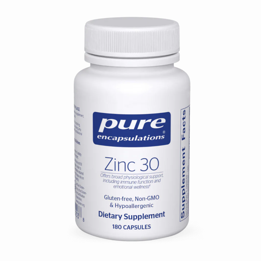 Pure Encapsulations Zinc 30 - 180 Capsules – Betahealth