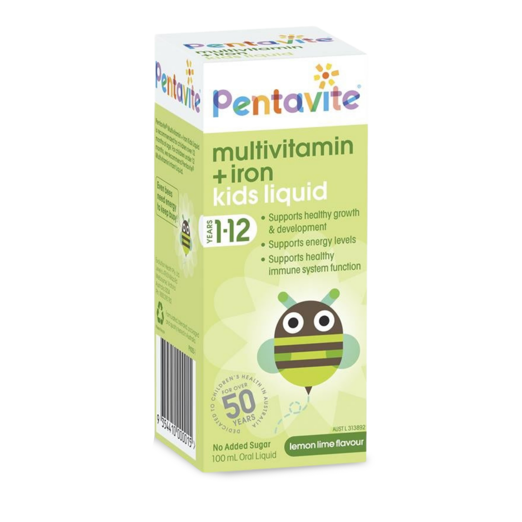 Pentavite Multivitamins with Iron Kids Oral Liquid 100mL – Betahealth