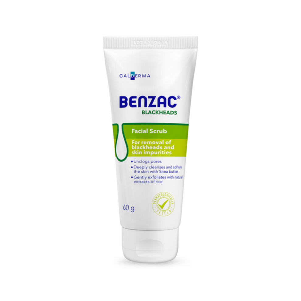 Benzac Blackheads Facial Scrub 60g – Betahealth